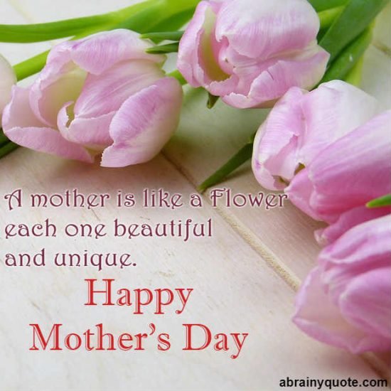 Mother's Day Quotes on Mother and Beautiful Flower - abrainyquote